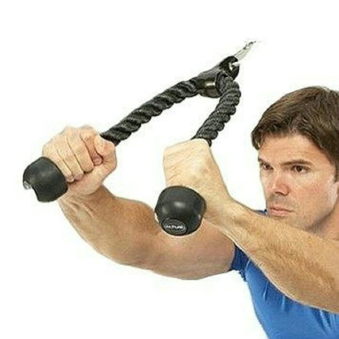 Triceps muscle exercise rope Tali Latihan Tricep Multifungsi Fitness ...