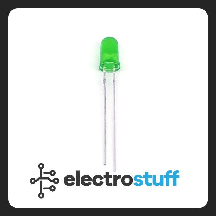 LED 5mm Diffused Green (LED warna hijau) - Shop | Tokopedia