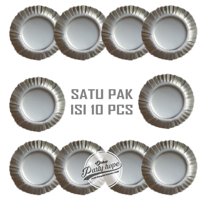 piring kue silver / piring kue kertas / paper plate silver / - Shop ...
