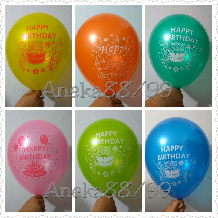 balon latex happybirthday / balon happybirthday / balon hbd / balon ...