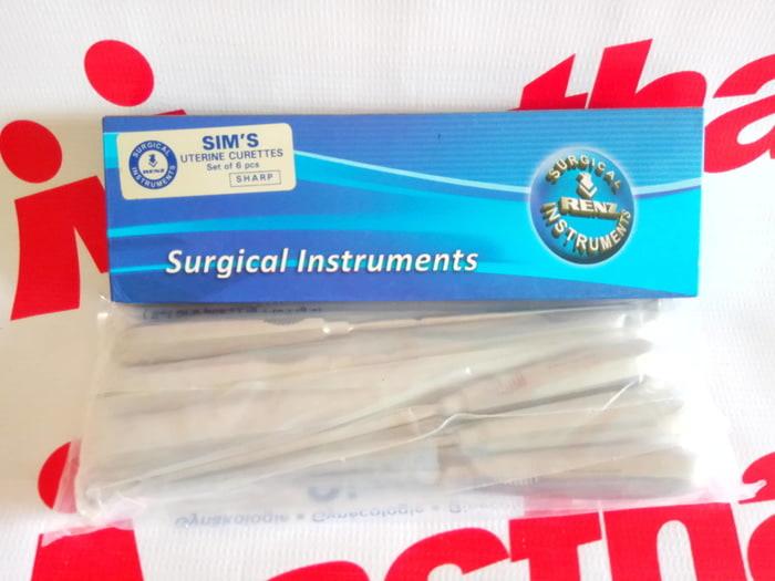 Sendok Curette Kuret Curet Uterine Curettes SIMS Tajam Sharp Renz ...
