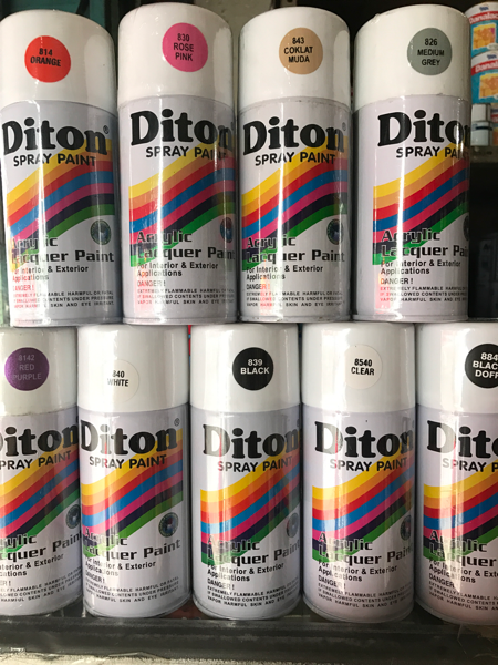 Jual Cat Semprot Diton Spray Paint 300cc Cat Semprot Serba Guna ...