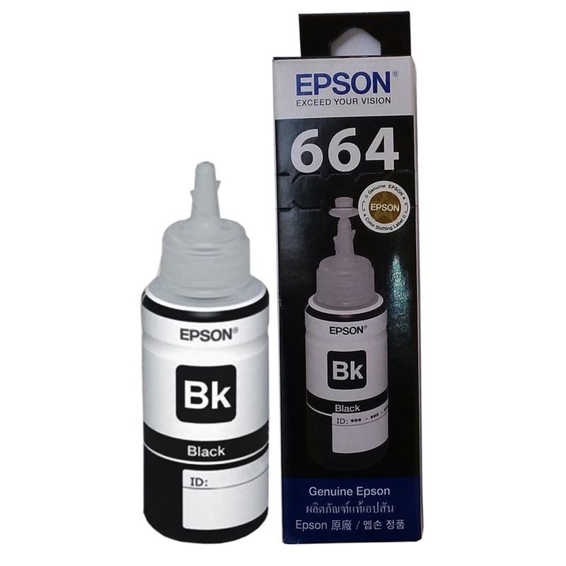 Tinta Epson T664 Black -T6641 Black / Hitam Original - Shop | Tokopedia