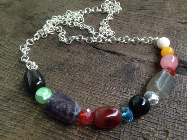 Kalung Rantai Panjang mix Batu Alam Kristal - Shop | Tokopedia