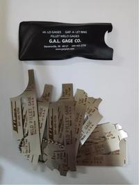 Jual G.A.L Weld Fillet Gauge 7-Piece Set 1/8" to 1", Inch Metric Scale ...