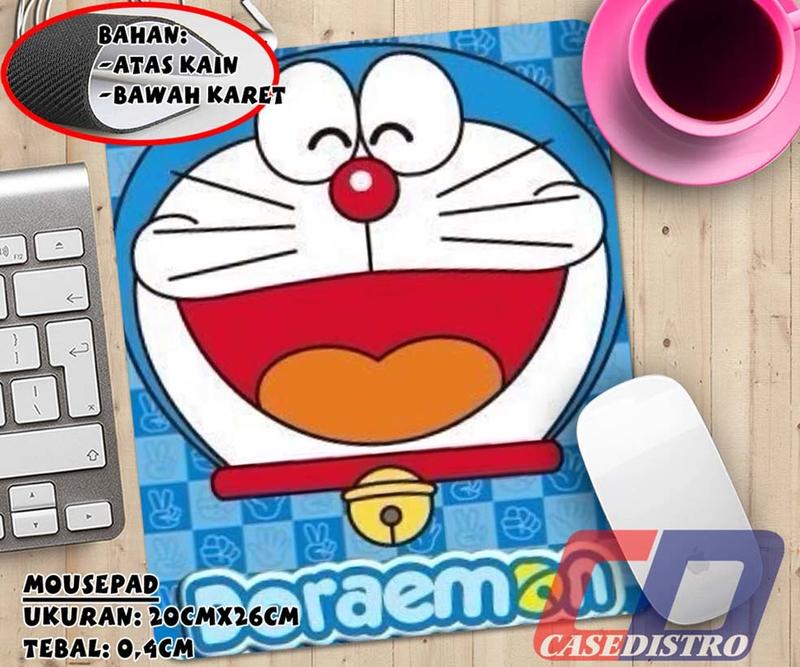 Mousepad Tatakan mouse custom lucu Doraemon cute face uk A4 - Shop ...