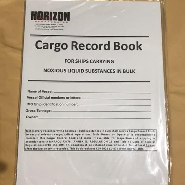 Jual Cargo Record Book for Ships Carrying Noxious Liquid Substances ...