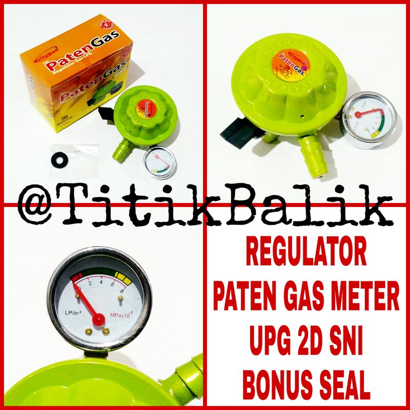 Regulator Paten Gas Meter UPG 2D - Bonus Seal - SNI - Murah - Meteran ...