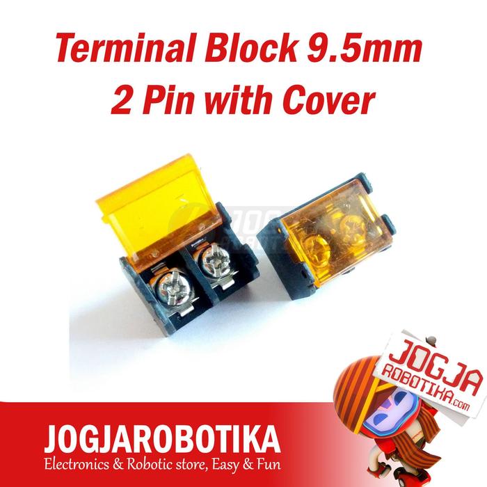 Jual Terminal Block 9.5mm 2 Pin 2P with w/ Cover - Kab. Sleman ...