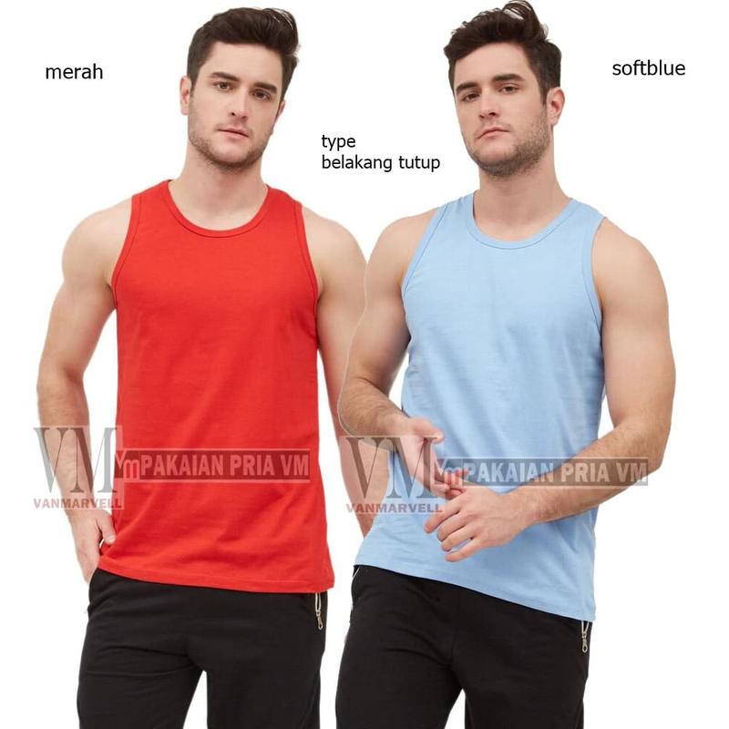 VM Singlet Polos Basic Katun Hitam - Singlet santai - Single - Shop ...