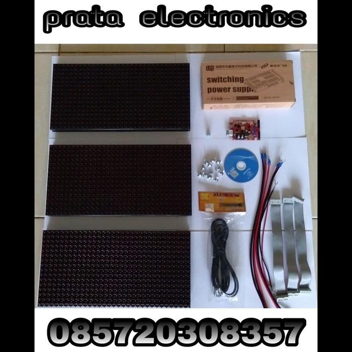 Jual Paket belajar running text / P10 / Led matrix / 5panel tanpa frame ...