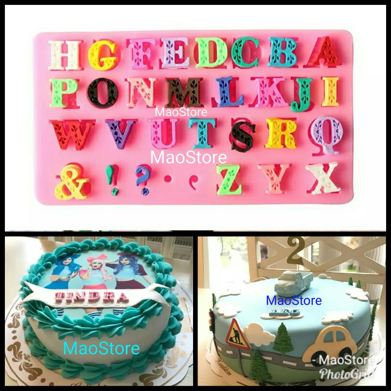 CETAKAN MOLD DIY CRAFT CLAY RESIN SOAP CANDLE HURUF ALPHABET LETTER ...