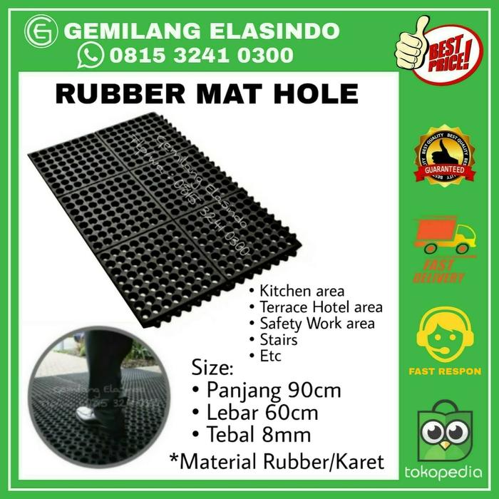Jual Rubber Mat Hole /Size 60cm x 90cm/ Rubber Sheet Hole / Rubber Hole ...