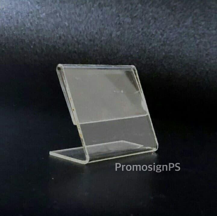 Acrylic Tempat Harga/ Papan Nama Meja / Acrylic Display / Acrylic Meja ...