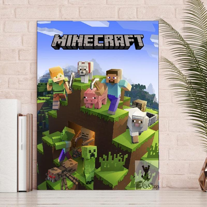 Poster Game - Minecraft - Microsoft Game - Poster Murah Berkualitas ...