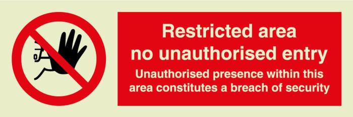 Jual Restricted area no unauthorised entry Sticker Symbol - IMO Simbol ...