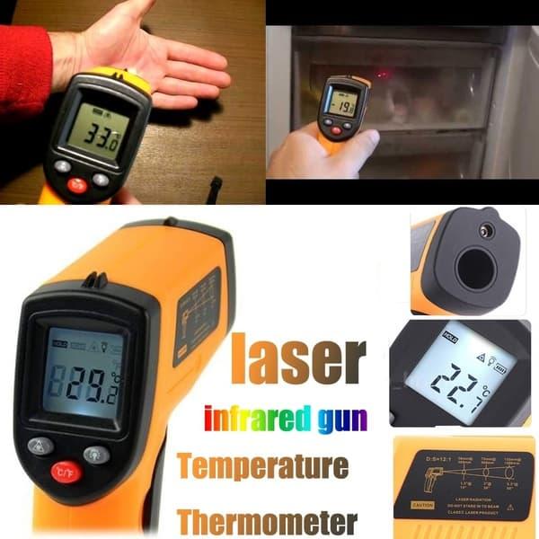 Thermometer Termometer Non-Contact IR Infrared Digital Temperature ...