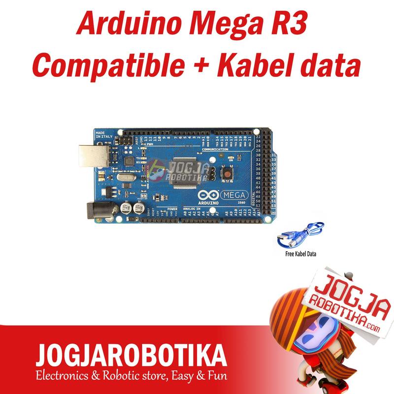 Arduino Mega R3 Compatible + Kabel data - Shop | Tokopedia