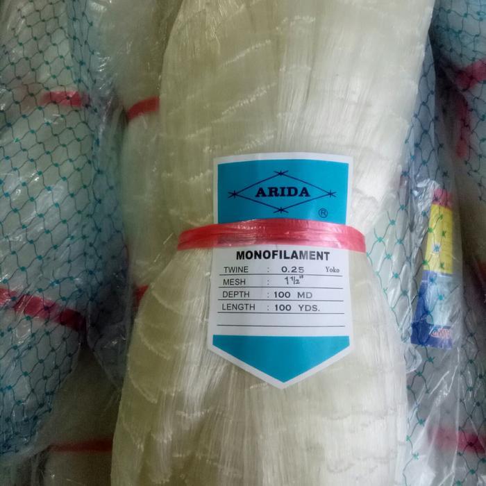 Jual jaring senar ikan 1,5 inch 025 mata 100 panjang 100 lari yoko ...