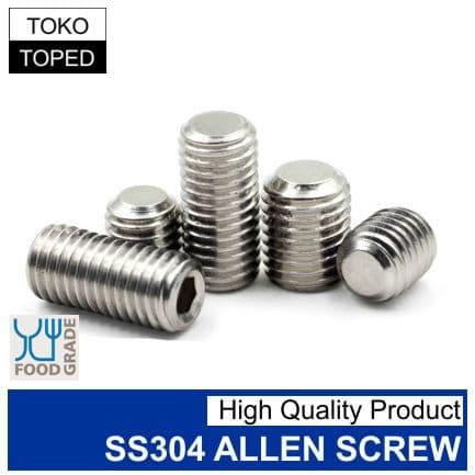 SS304 Allen Head Screw | Food Grade | alen baut mur stainles - Shop ...