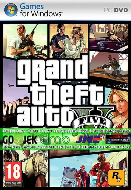 GRAND THEFT AUTO V CD DVD GAME PC GAMING PC GAMING LAPTOP GAMES - Shop ...
