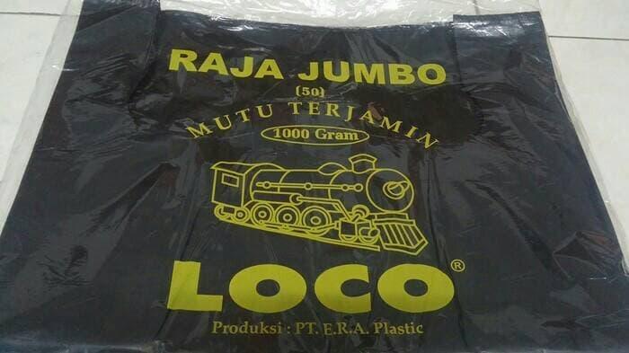 KANTONG PLASTIK KRESEK LOCO RAJA JUMBO UKURAN 50 HITAM TEBAL - Shop ...