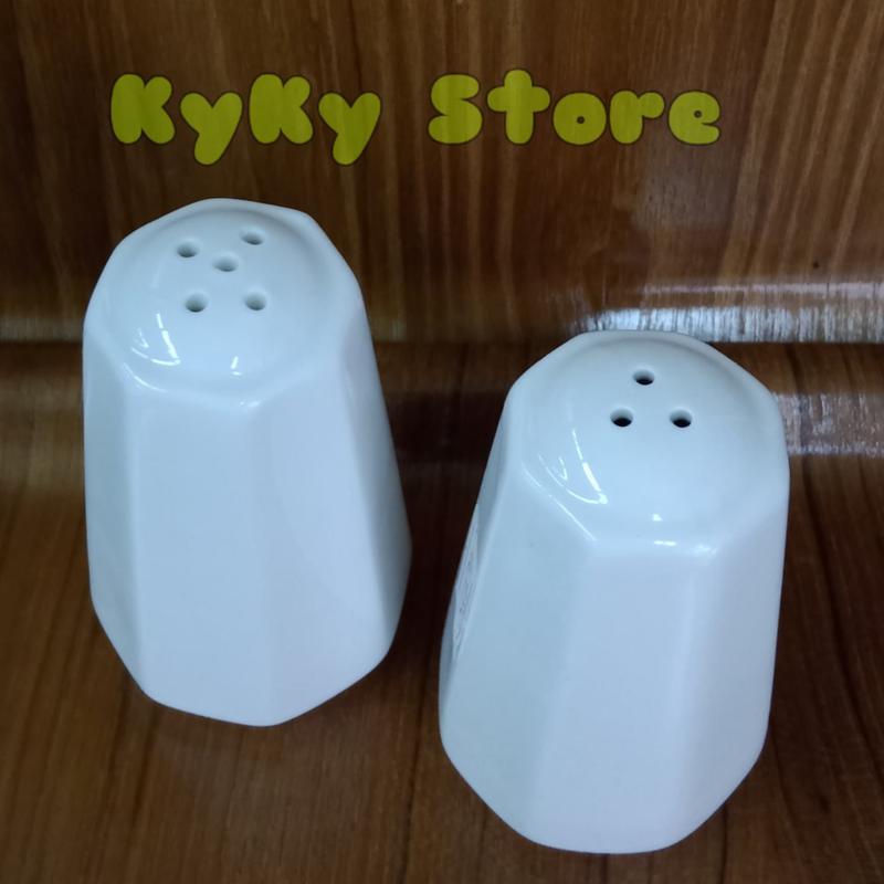 Salt n PEPPER keramik putih - Tempat Lada Merica Garam Porcelain - Shop ...