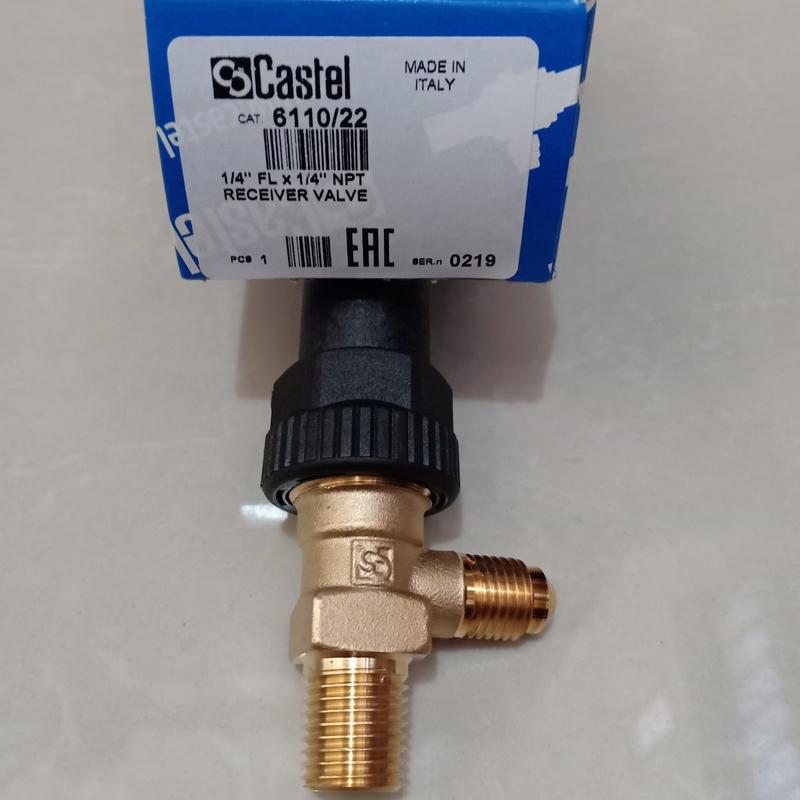 receiver valve 1/4 x 1/4 castel - Shop | Tokopedia