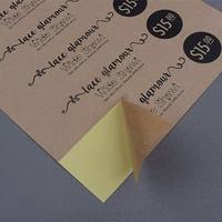 Promo [A4 LABEL/PRINT] KERTAS STIKER / STICKER KRAFT / COKLAT - ISI 50 ...