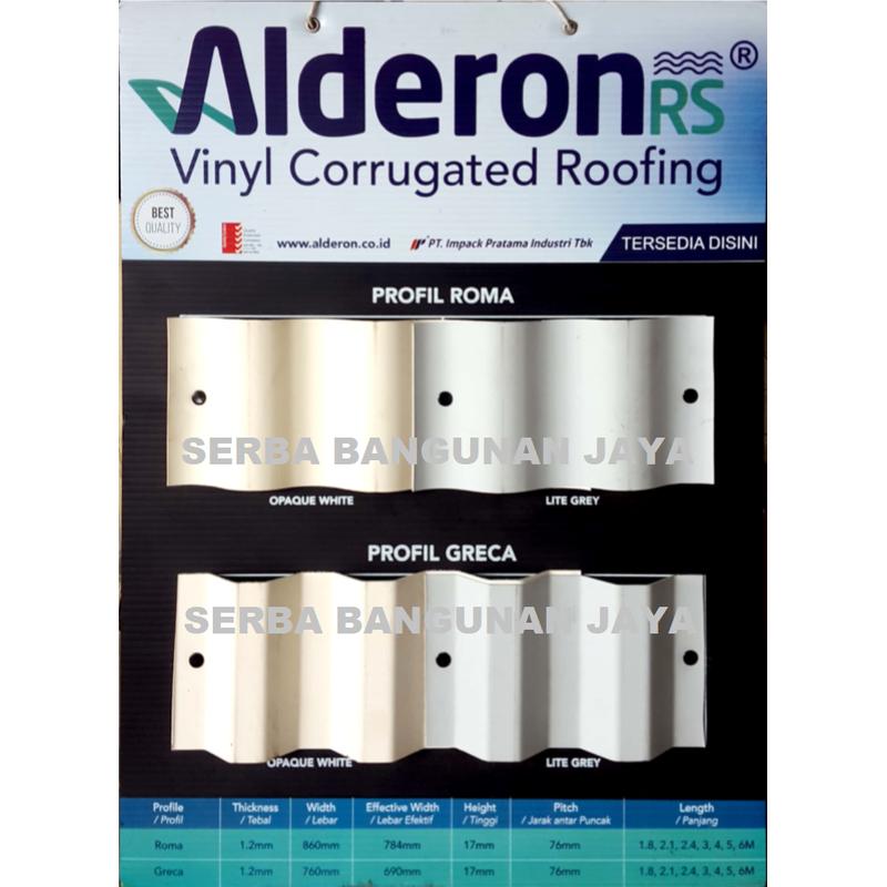 ALDERON RS ROMA ATAP UPVC Single Layer - Shop | Tokopedia