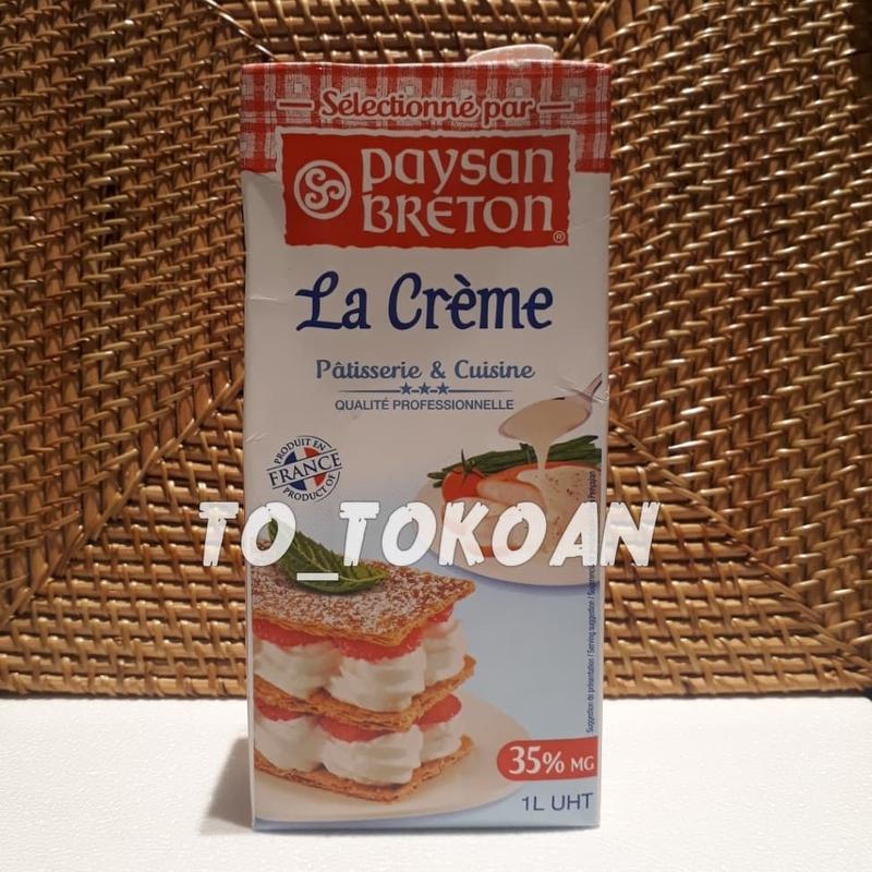 PAYSAN BRETON LA CREME UHT CREAM | KRIM 1 LT - Shop | Tokopedia