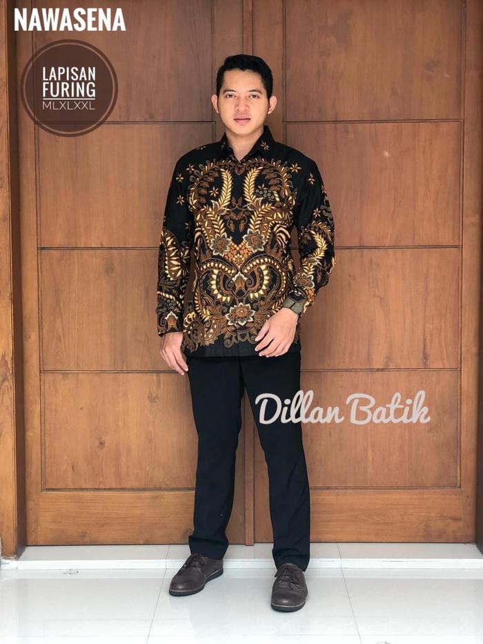 Jual Nawasena Kemeja Batik Pria Lengan Panjang by Dilan Batik - M ...