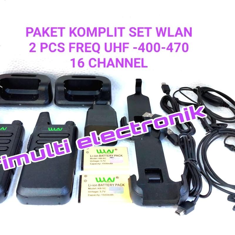 HT Wlan Walkie Talkie Paket Komplit Full Set Acessories - Shop | Tokopedia