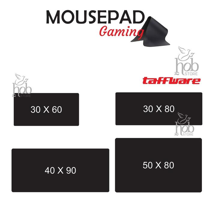 Promo Mousepad Besar Lebar Gaming Mouse Pad Rubber Hitam Polos ukuran ...