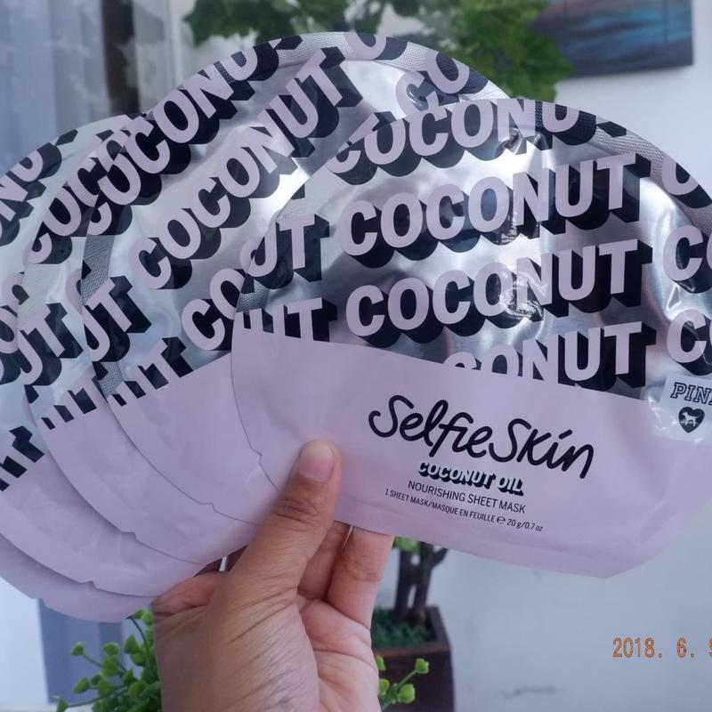selfie skin coconut oil sheet mask - Shop | Tokopedia