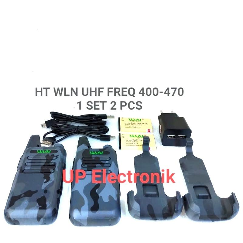 HT Wlan Walkie Talkie UHF 400-470 New Loreng Loreng 1 set 2 pcs - Shop ...