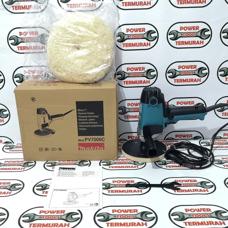 Mesin Poles MAKITA 7" PV 7000 C Polisher Mobil PV7000C Variable Speed ...