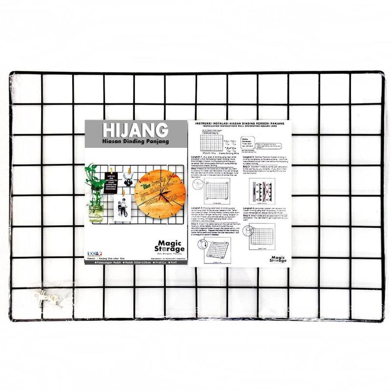 New GUNINCO HIJANG HITAM hiasan dinding besi wire mesh ram kawat tebal ...