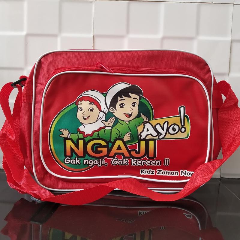 Tas Souvenir Slempang ayo ngaji merah - Shop | Tokopedia