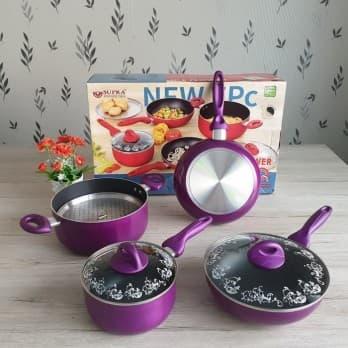 Supra Rosemary Cookware Set - Ungu [7 pcs] - Shop | Tokopedia