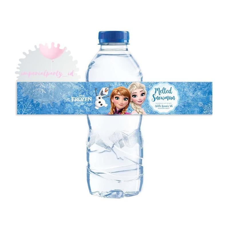 Custom Stiker Label Aqua Mineral Water Wrapper DIY - Shop | Tokopedia