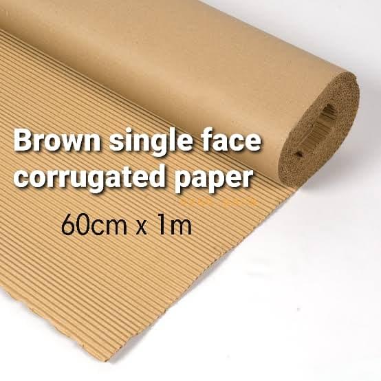 Brown single face corrugated 60cmx1m / Eco friendly wrap - Shop | Tokopedia