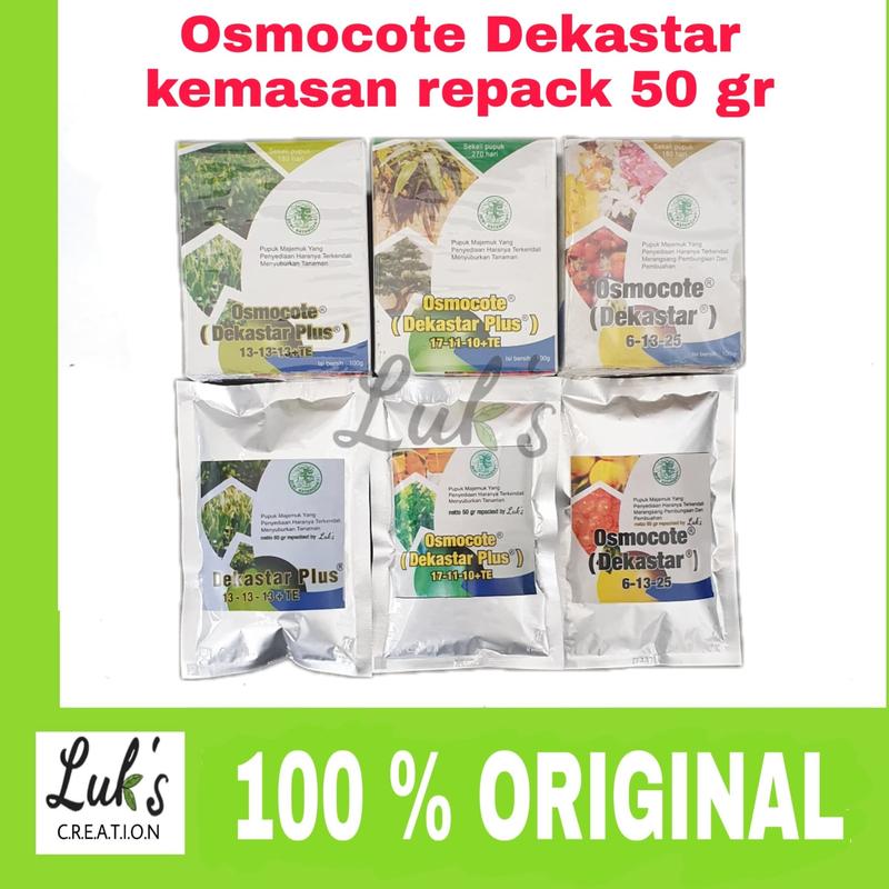 Dekastar 17-11-10 6-13-25 13-13-13+TE 50 gr osmocote pupuk - Shop ...
