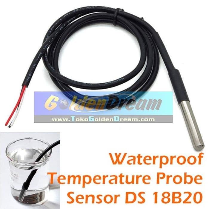 Kabel Sensor DS18B20 Waterproof Temperature Probe Stainless Suhu - Shop ...
