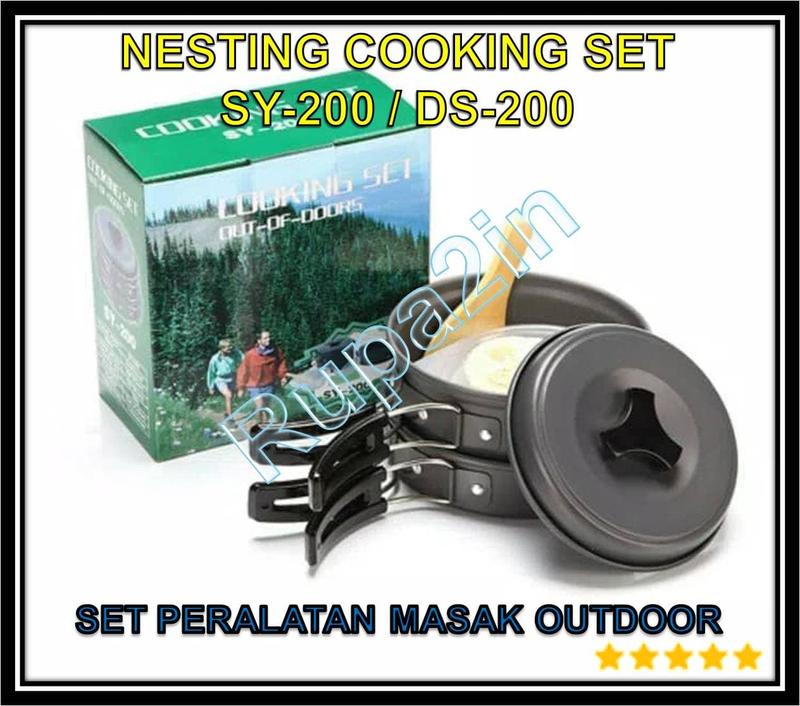 Alat masak Outdoor Camping Gunung Nesting Cooking Set SY-200 - Shop ...