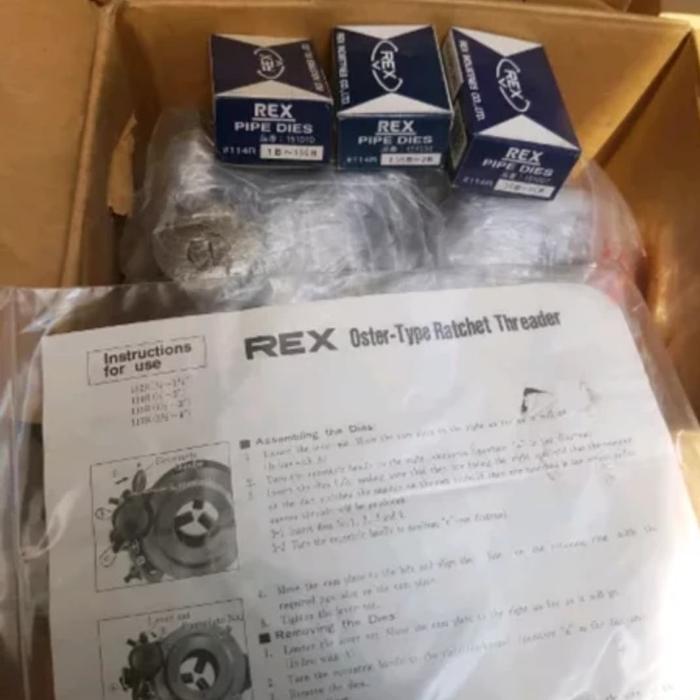 Jual REX Oster-Type Ratchet Threader Stock and Dies Set REX No.114 ...