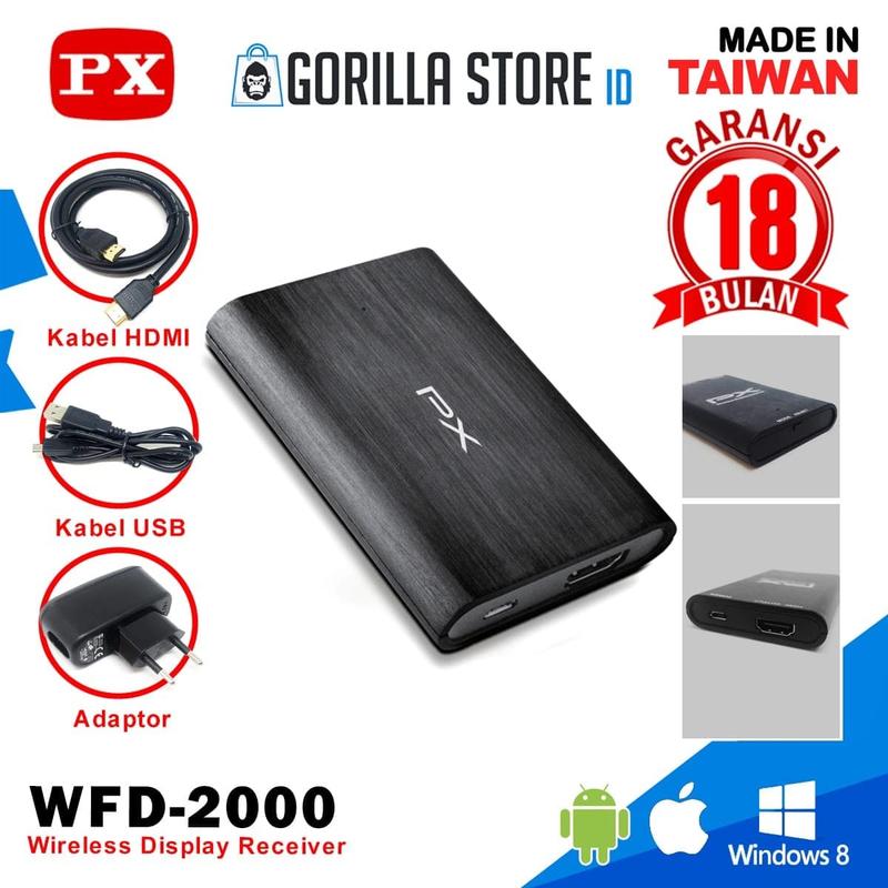 PX Wireless Display Receiver WFD-2000 - Shop | Tokopedia