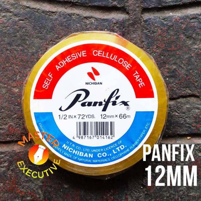 Jual Panfix Cellulose Tape 12 mm x 66 m / Solasi 0.5 In x 72 Yards ...