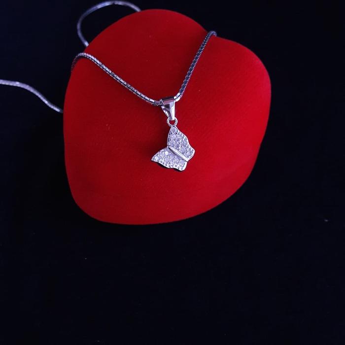 Jual LIONTIN KUPU-KUPU SILVER 925 SIMPLE - Kota Bekasi - Abadi silver ...