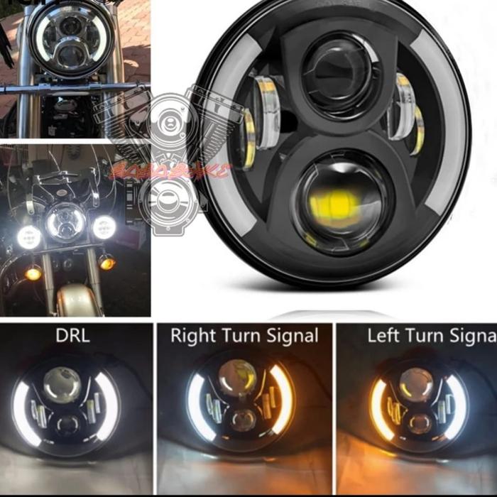 Jual Daymaker 7 inch WING DRL Daymaker harley rubicon w175 jimny tiger ...